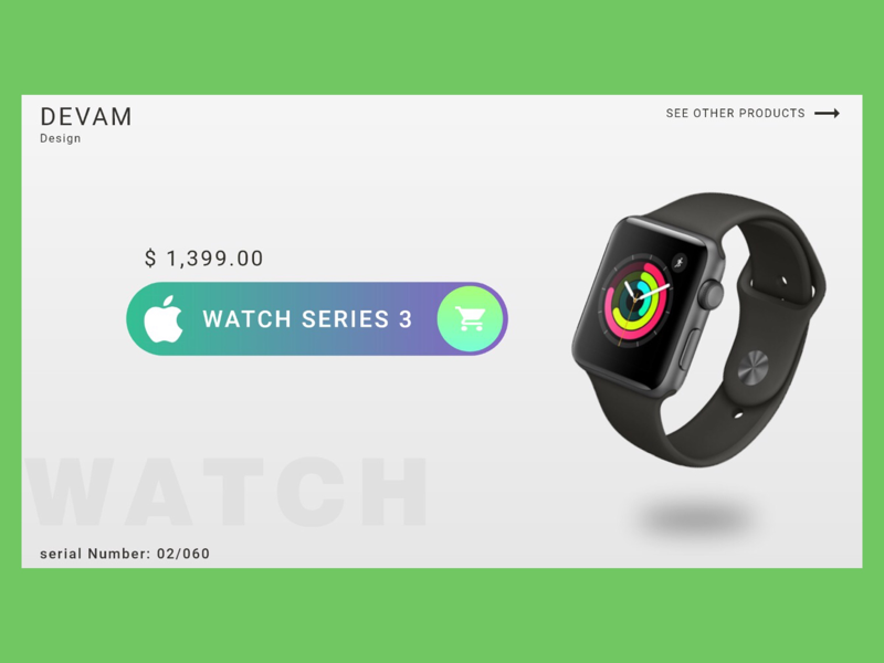 iWatch Ui by Devam on Dribbble