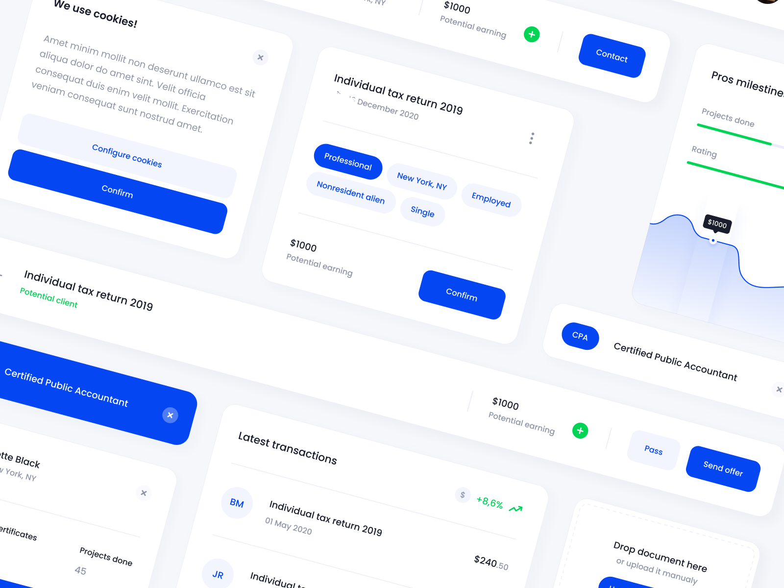Design card for Platform v.1 (Figma freebies) by Gleb Koval on Dribbble