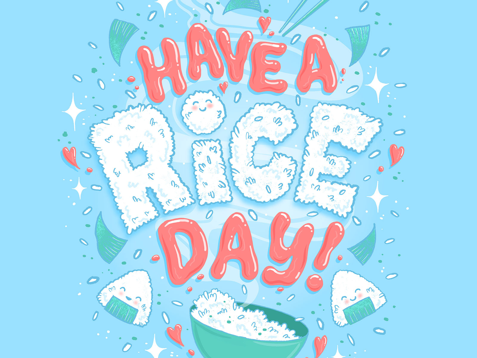 Have a rice day! by Belinda Kou on Dribbble