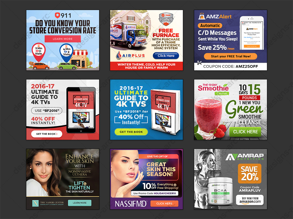 Google AdWord Banners by Arc Studio on Dribbble