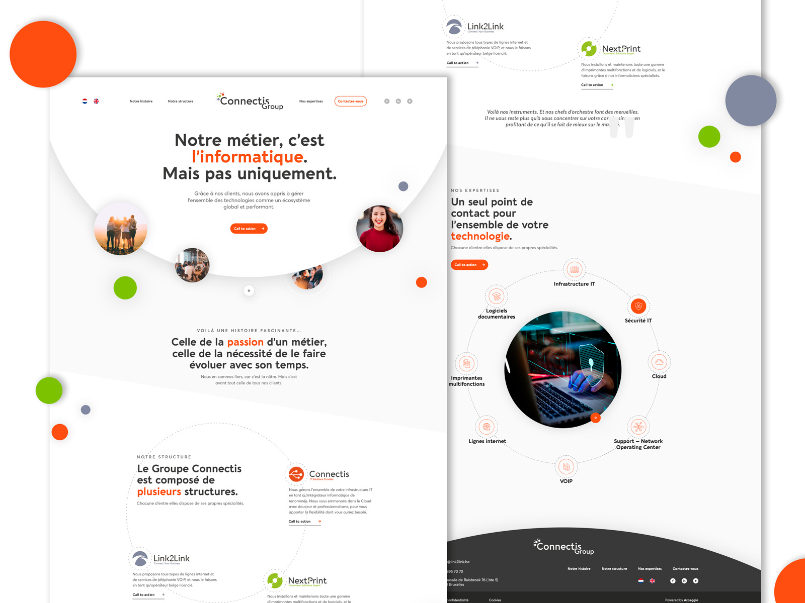 Connectis Group - IT Solutions / Webdesign by Nicolas Tumerelle on Dribbble