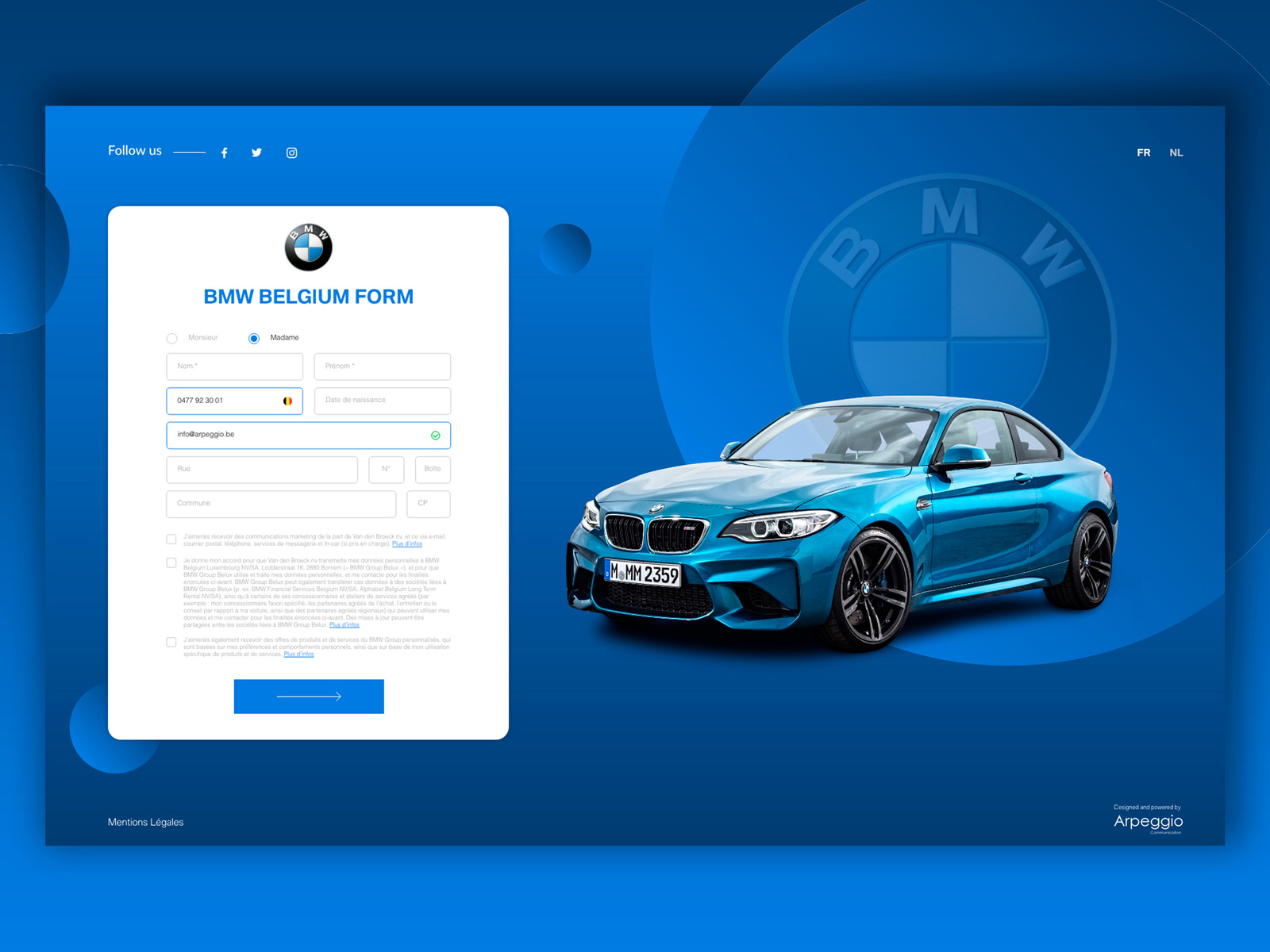BMW Form by Nicolas Tumerelle on Dribbble