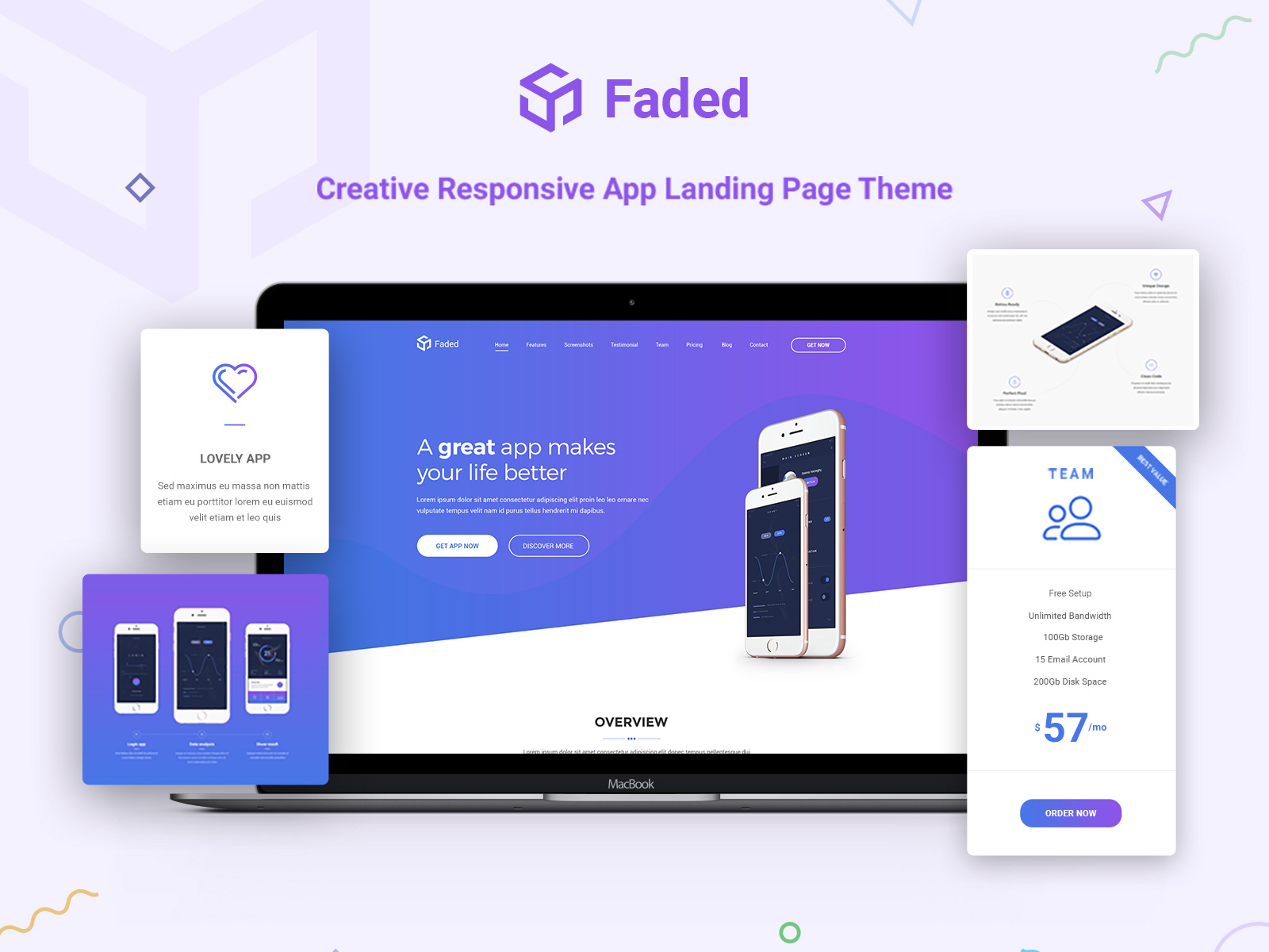 Dribbble - faded_app_landing_wordpress_theme_on_themeforest_by ...