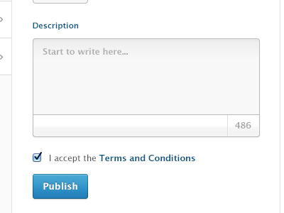 Description box by Bruno Felicio on Dribbble
