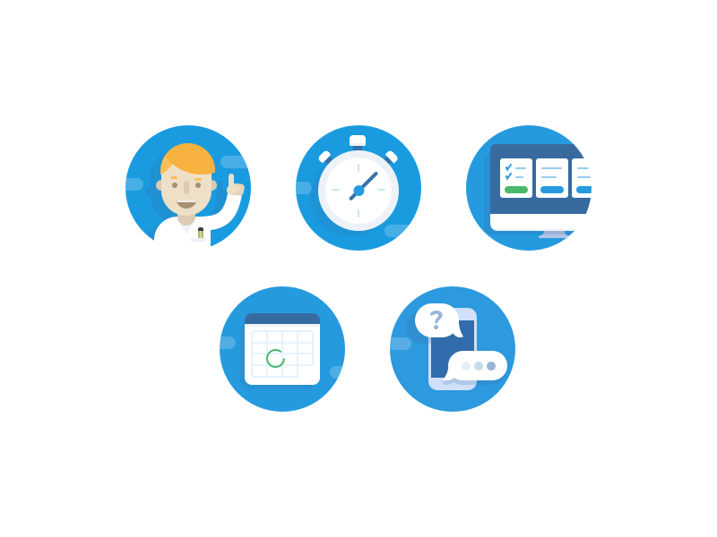 Learning Platform Icons by Bruno Felicio on Dribbble