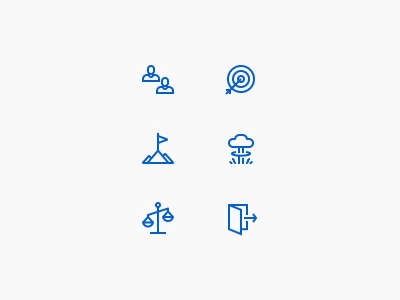 Work icons by Bruno Felicio on Dribbble