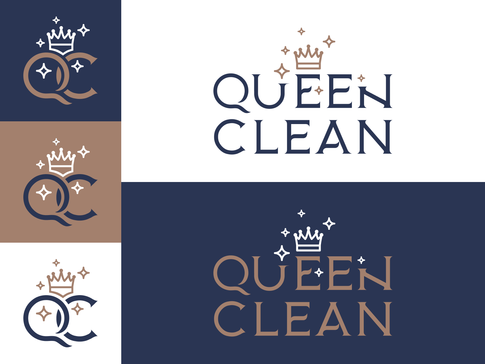Queen Clean Brand Identity by Luis Hermosilla on Dribbble