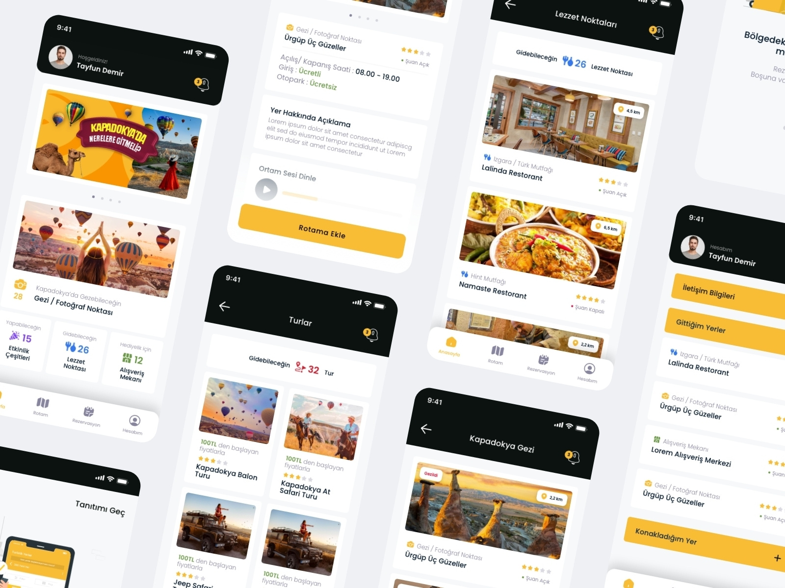 Cappadocia Travel Mobile Design by Tayfun Demir on Dribbble