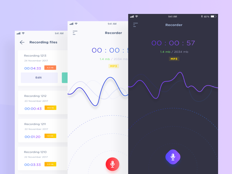 Recorder App - Prototypr | Prototyping