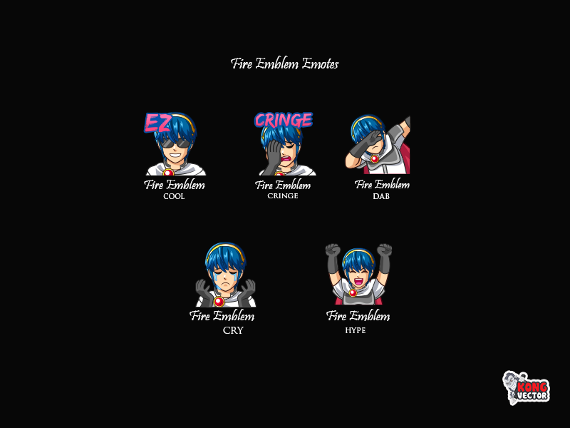 Fire Emblem Twitch Emotes by Kong Vector on Dribbble