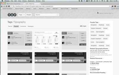 Pattern Tap Beta in the Browser by Matthew on Dribbble