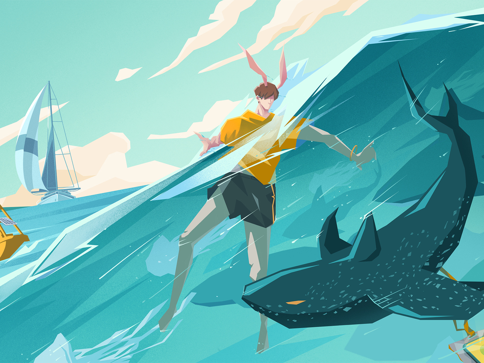 A Dream of Travel by ginoge on Dribbble