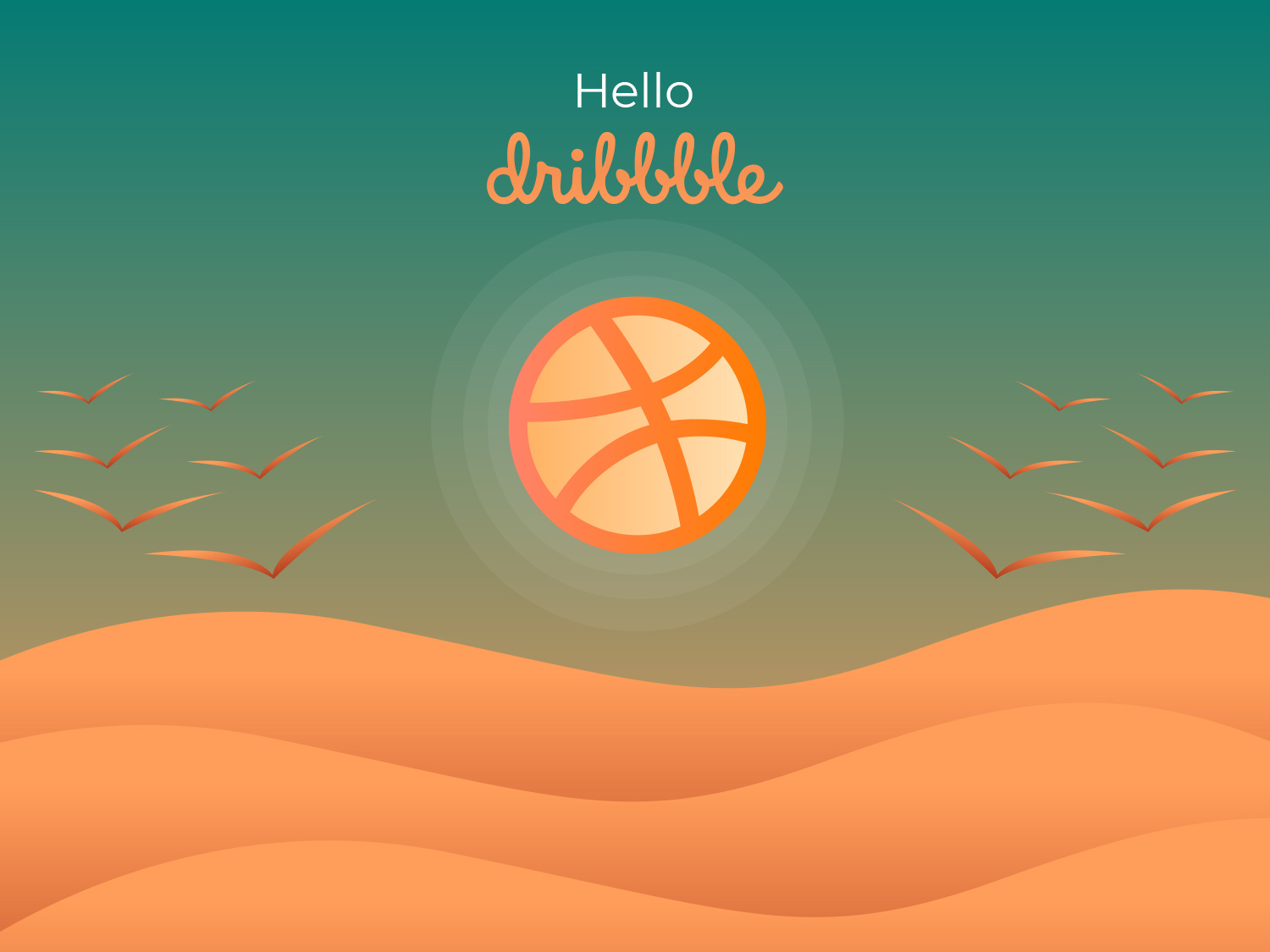 Hello Dribbble by Arunagiri Ramadurai on Dribbble