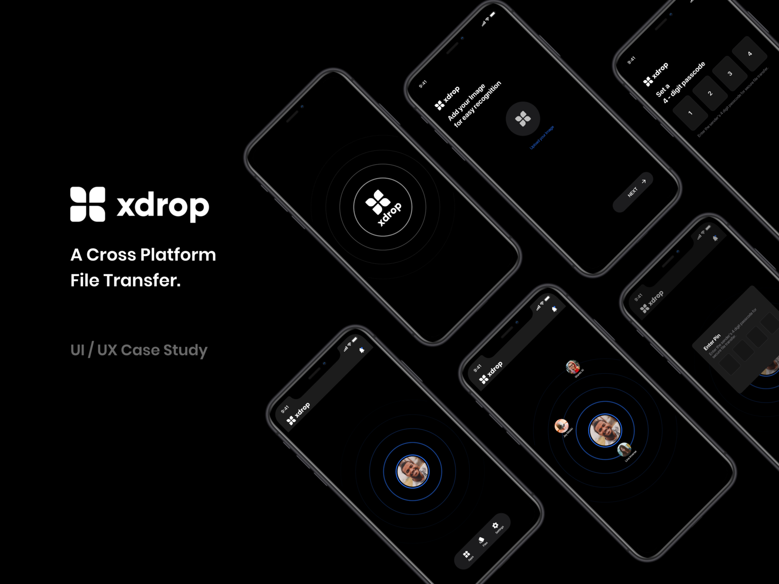 XDrop - File Transfer App by Praveenkumar Jogannavar on Dribbble