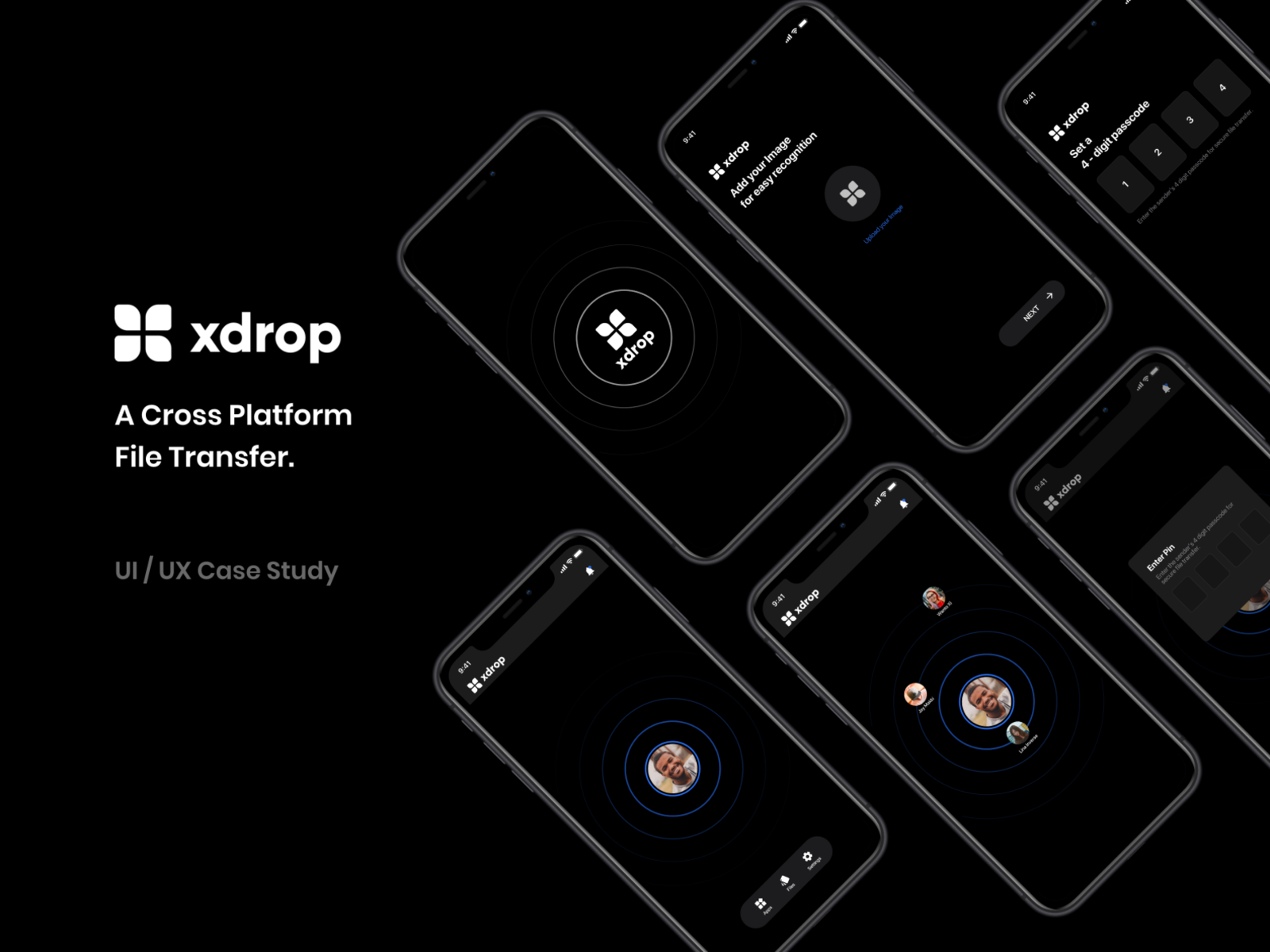 XDrop - File Transfer App by Praveenkumar Jogannavar on Dribbble