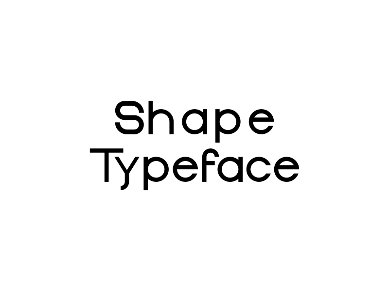 Shapes Typeface | Free Font by Irem Kotan on Dribbble