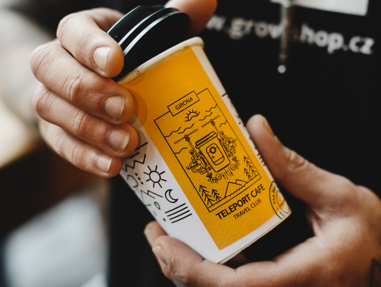 Identity for travel cafe TELEPORT CAFE by o.f-design on Dribbble