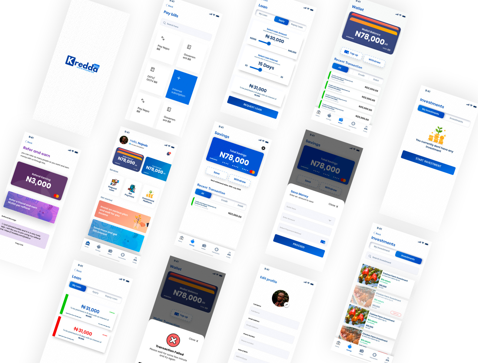 Kredda Mobile by Najeeb Abubakar on Dribbble