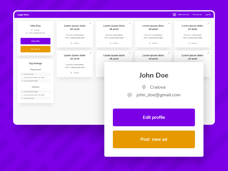 [Update] - Educational Web App Profile Screen by Alex Paul on Dribbble