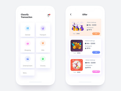 UI design for online transaction by Amit kumar on Dribbble