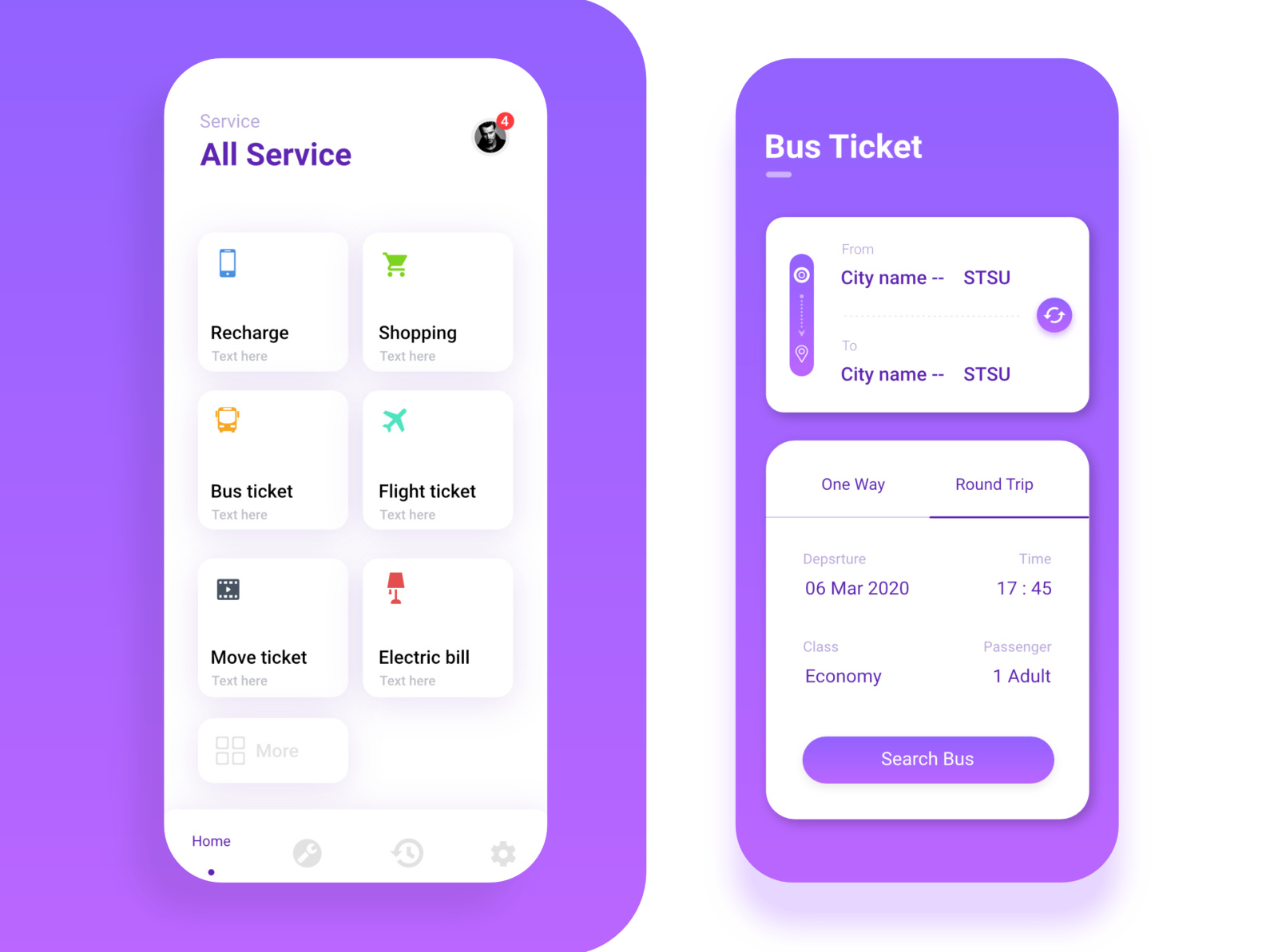 Online Service app Ui UX Work by Amit kumar on Dribbble