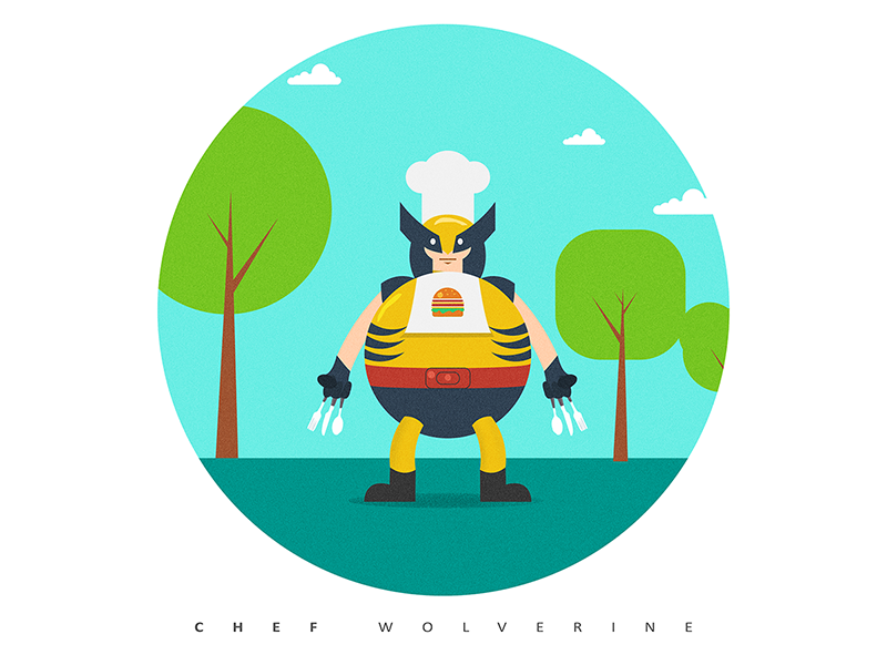 Chef Wolverine by Cherif Zeghidi on Dribbble