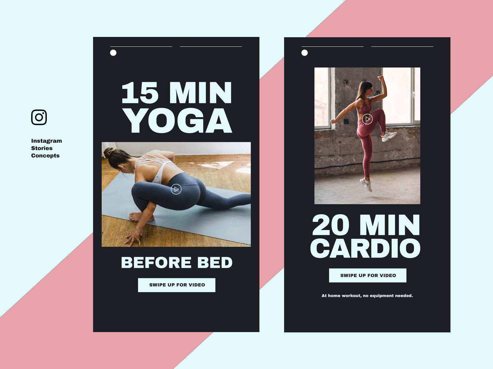 Get Fit - Instagram Stories Concept by Herman Mahal on Dribbble