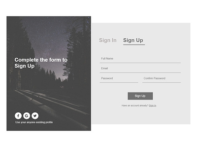Sign Up by Sandesh Shrestha on Dribbble