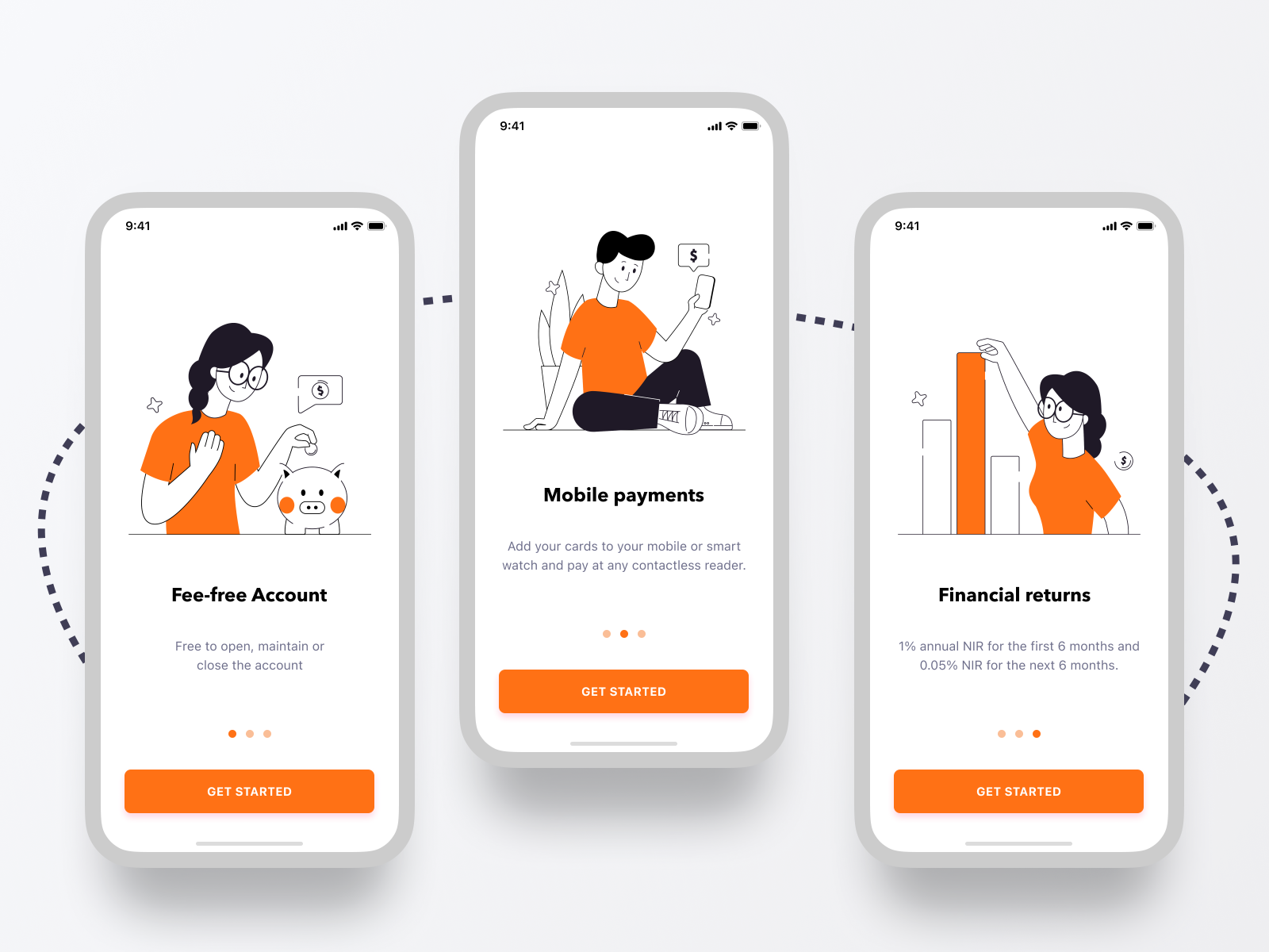 Bank App Onboarding by David Cardeña on Dribbble