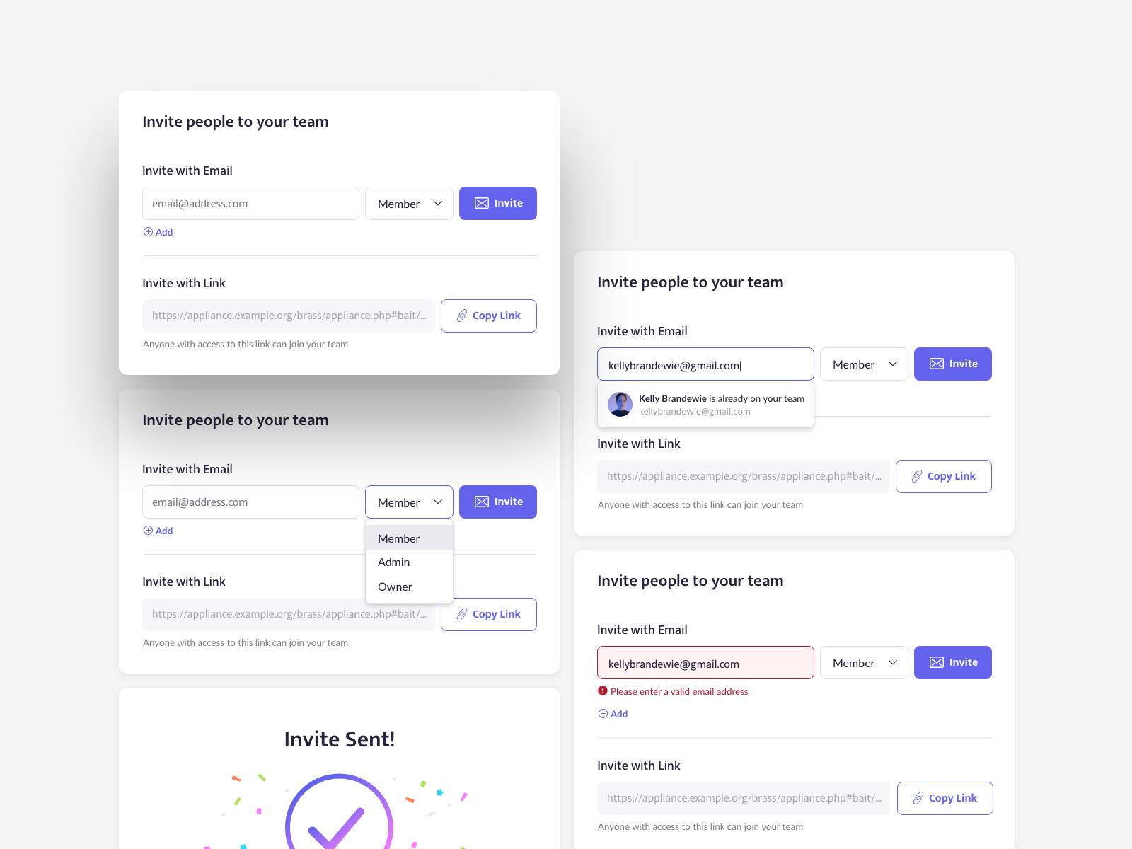 Invite Members by Kelly Brandewie on Dribbble