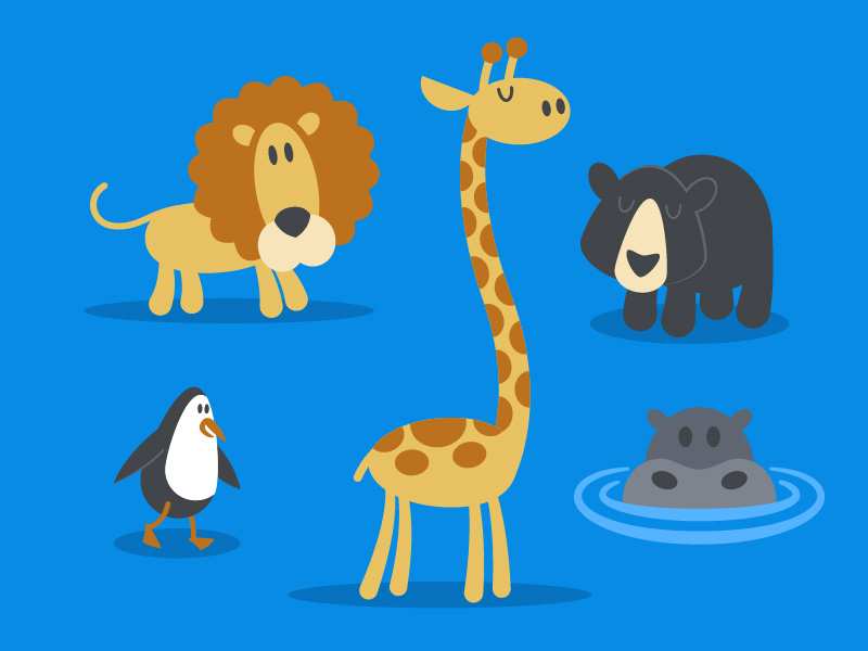 Zoo Pals by Kyle Chicoine on Dribbble
