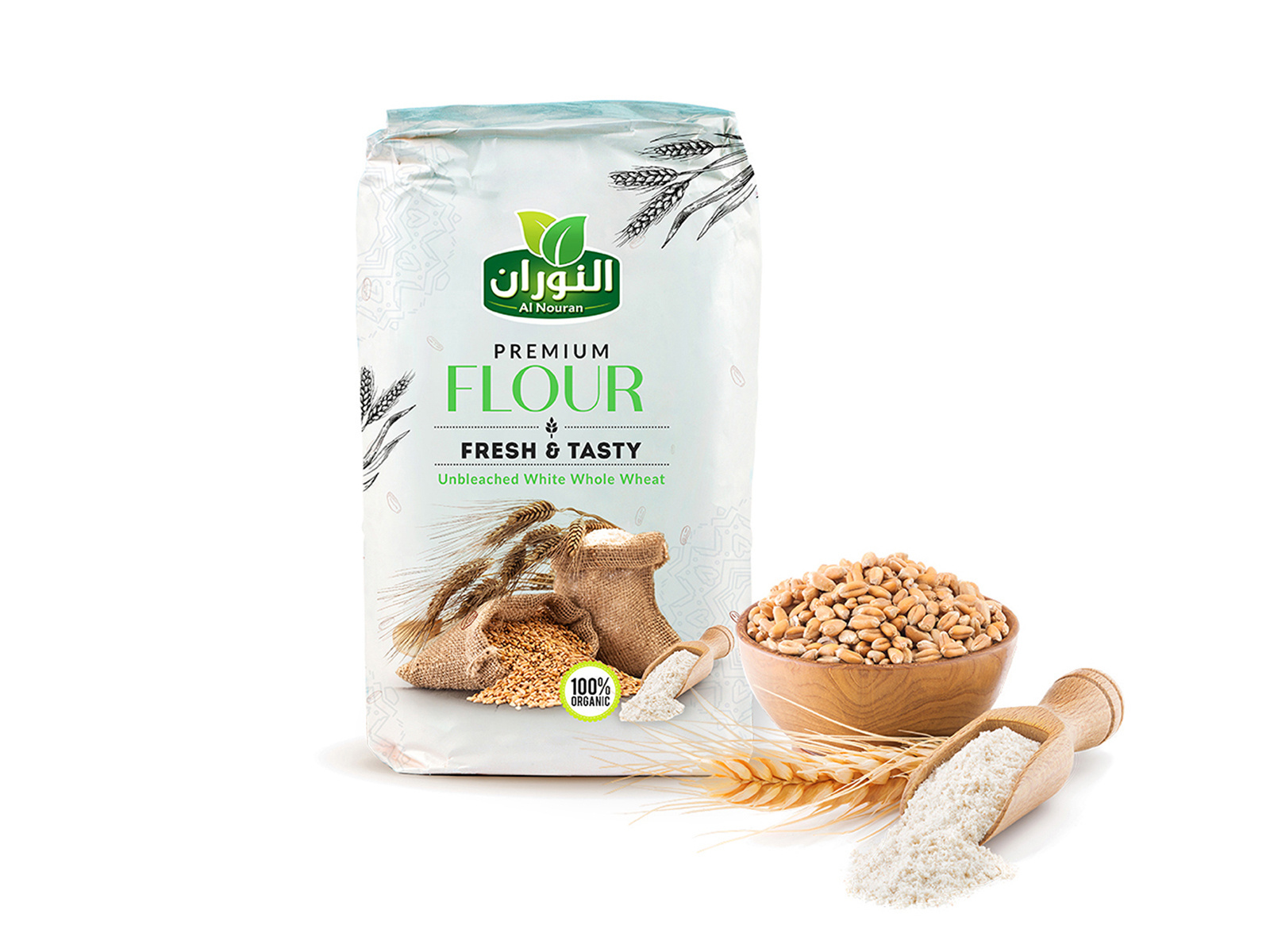 Premium Flour Fresh & Tasty - Packaging Design by Nisha Droch on Dribbble