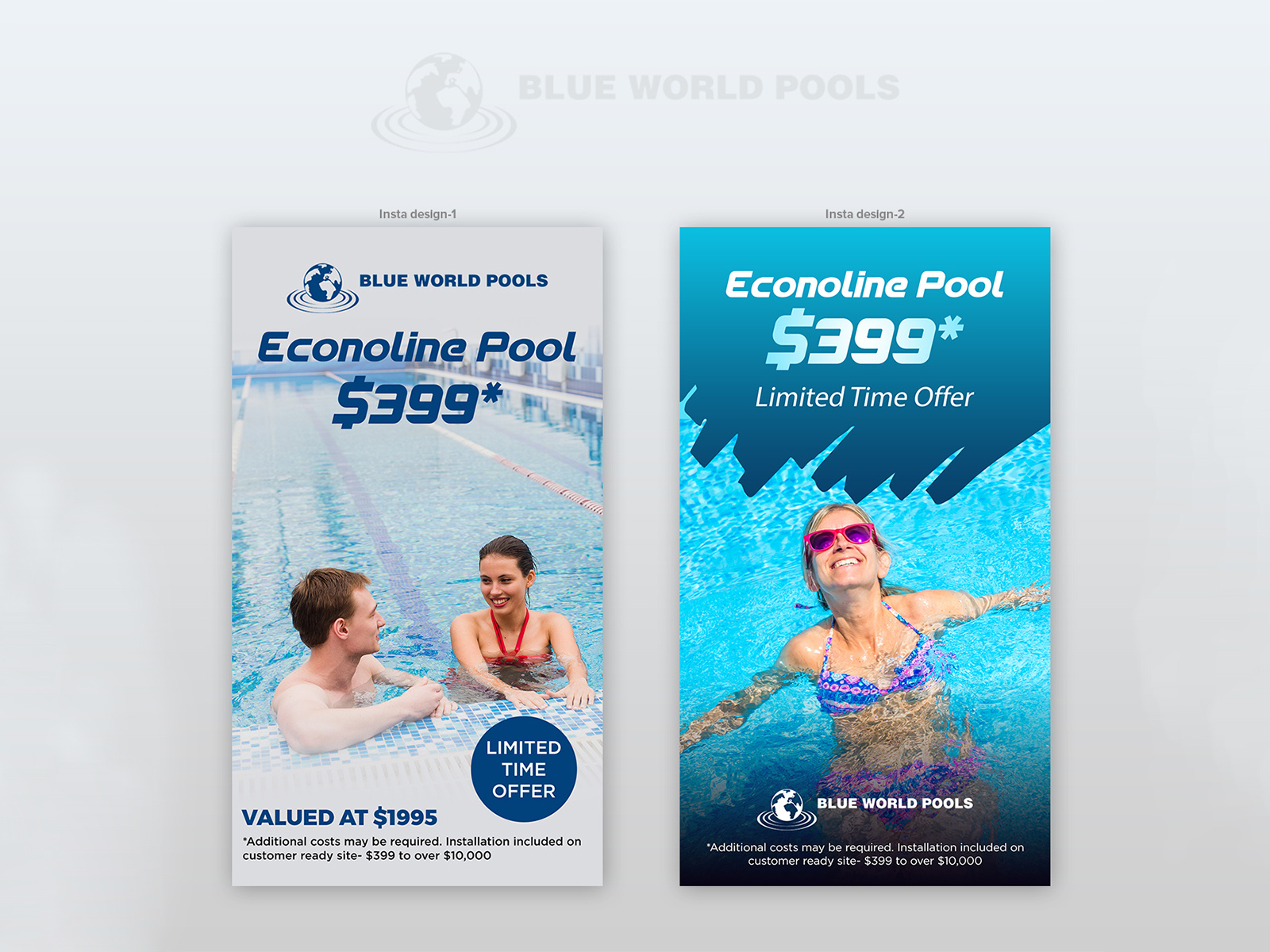 Econoline Pool Banner Design by Nisha Droch on Dribbble