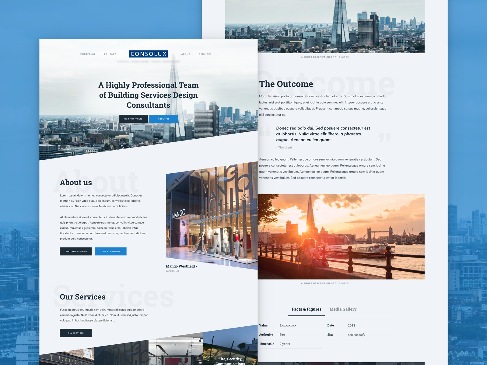 Engineering Consultancy Website by Andrew Moglione on Dribbble