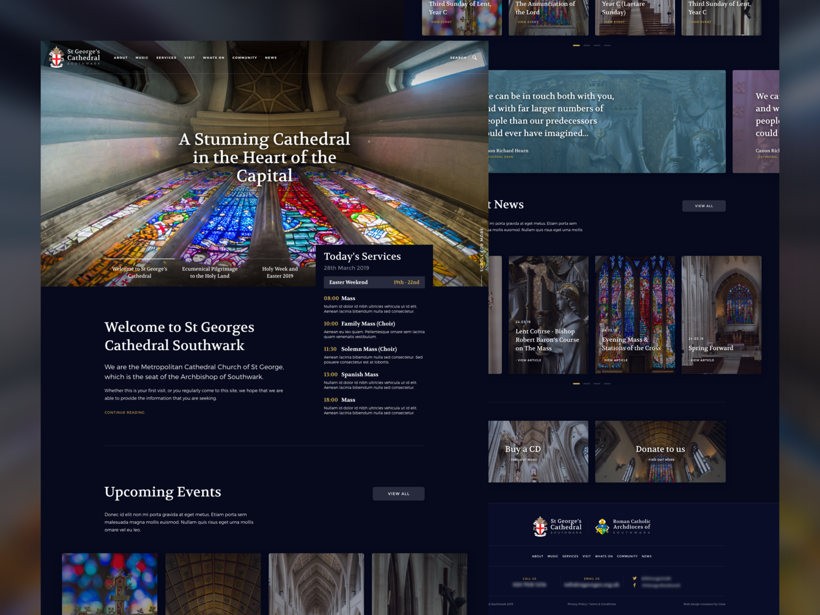 St George's Cathedral Dark Mode by Andrew Moglione on Dribbble