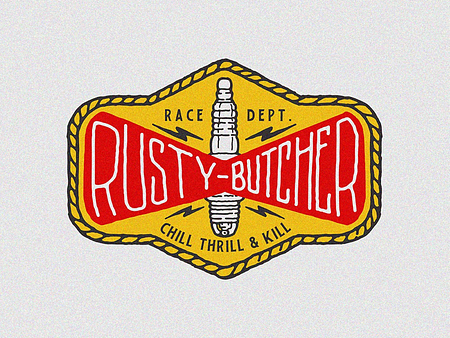 Badge for Rusty Butcher by cmpt_rules on Dribbble