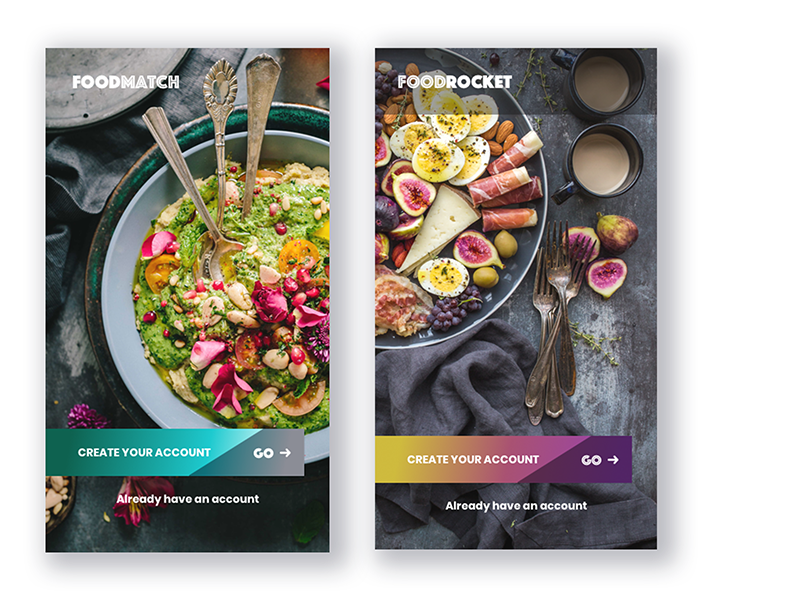 UI Design - Food App Log In by Veronika Kovacheva on Dribbble