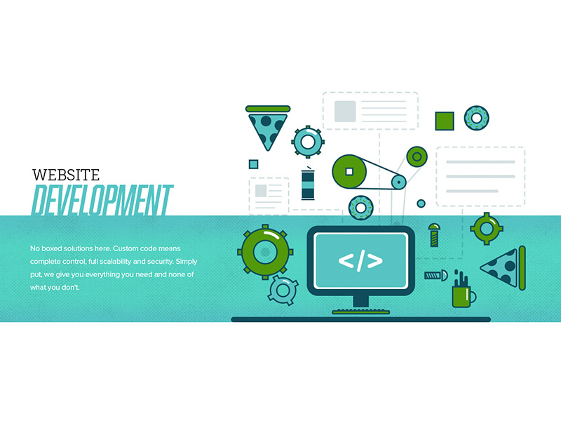 Website development illustration by Clancy on Dribbble