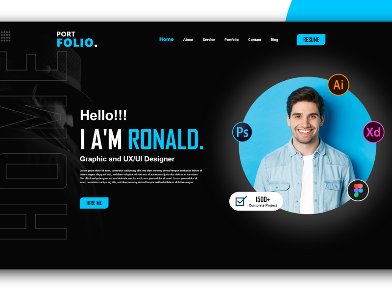 Web Banner Design | Web UI | Hero Banner | Landing Page | ronygd by MD ...