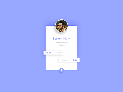 Profile UI by Amer Alamer on Dribbble