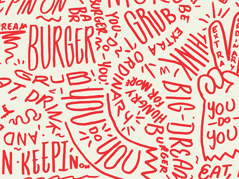 Burger Pattern by Tractorbeam on Dribbble