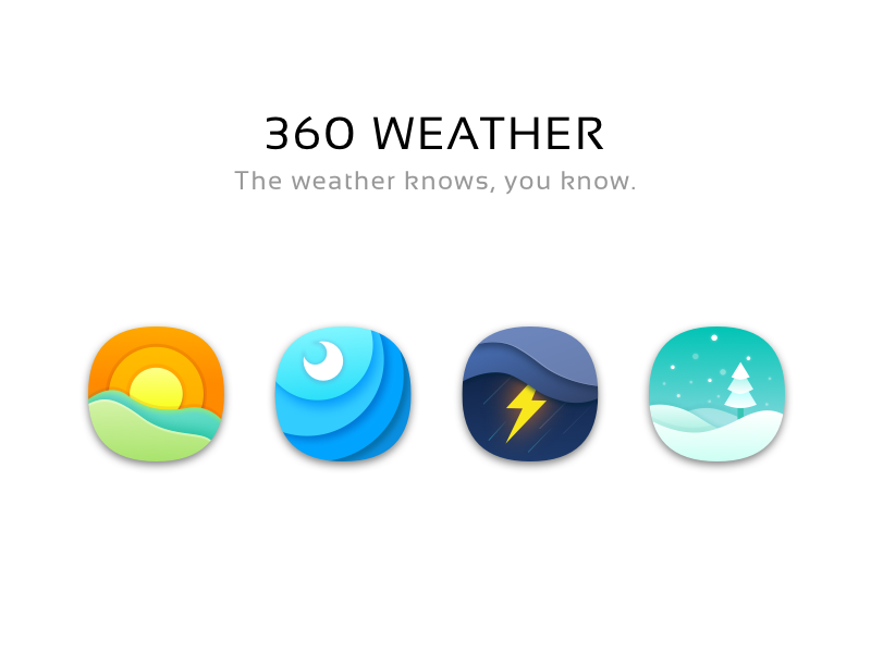 360 Weather by huangyana on Dribbble