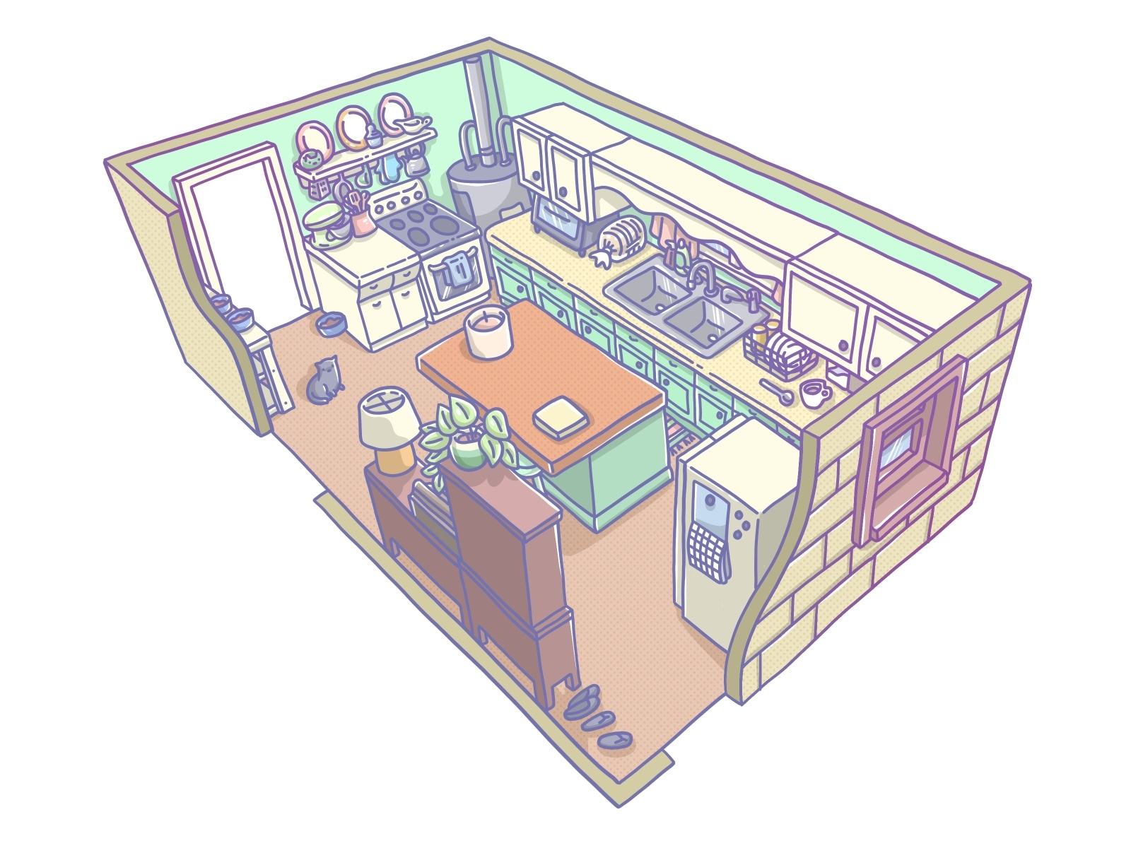 Kitchen Perspective View