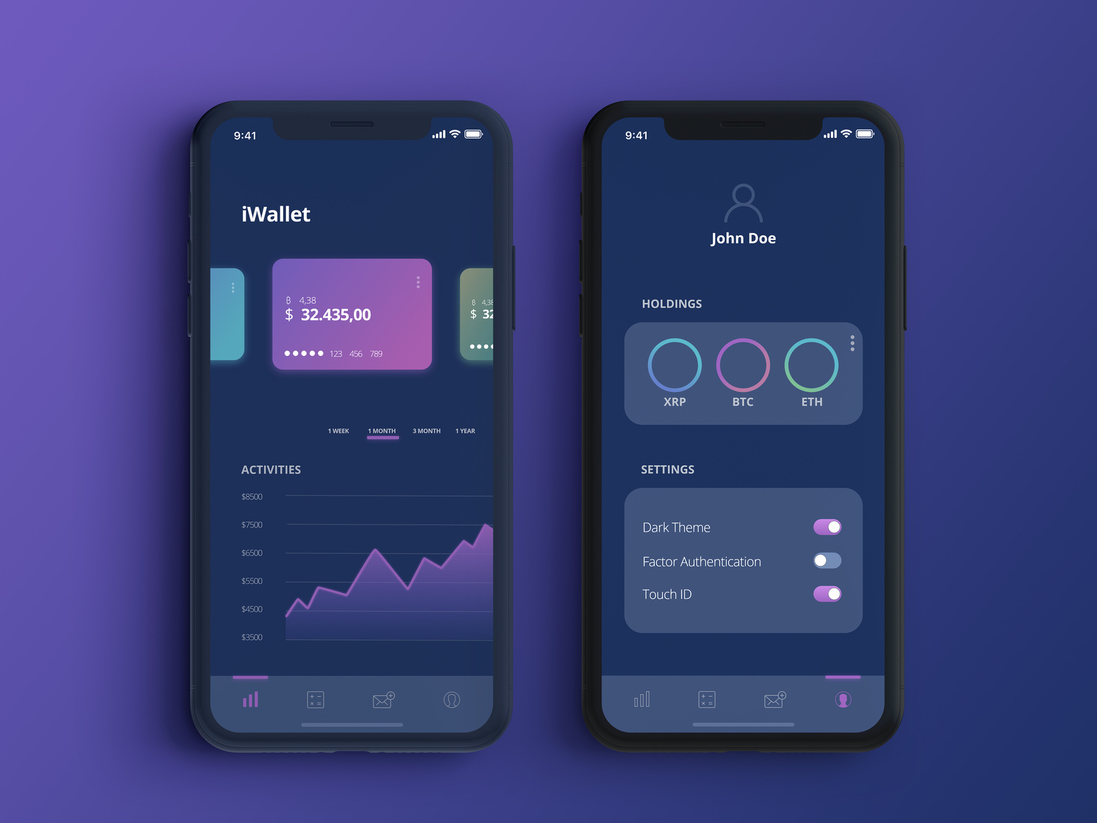 Basic Crypto Wallet Idea by J on Dribbble
