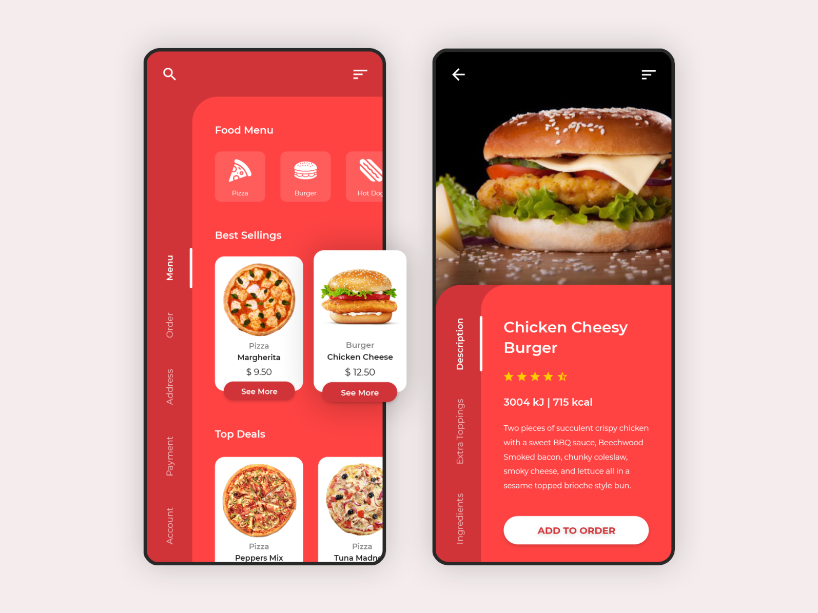 Food Delivery App - User Interface by Marcello Viotti on Dribbble