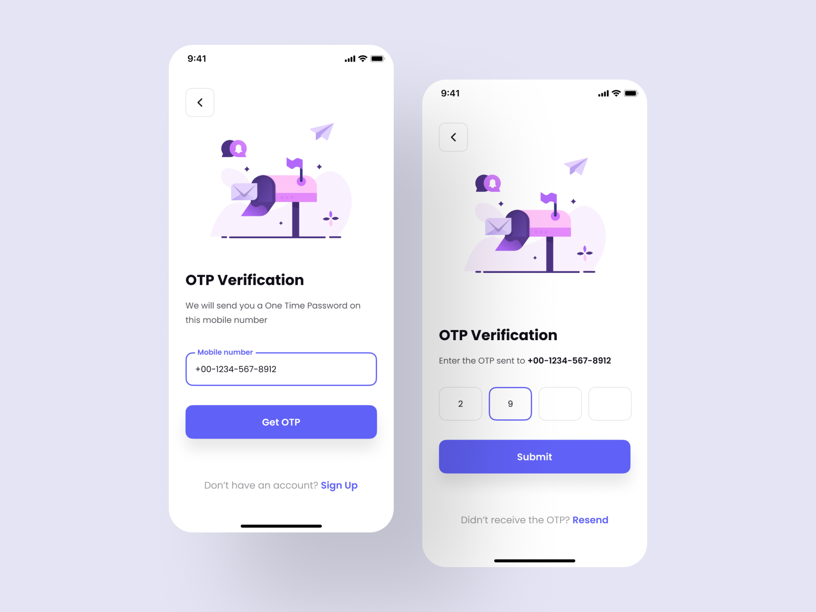 OTP Verification mobile app by Moe Elgendy for Dlex on Dribbble