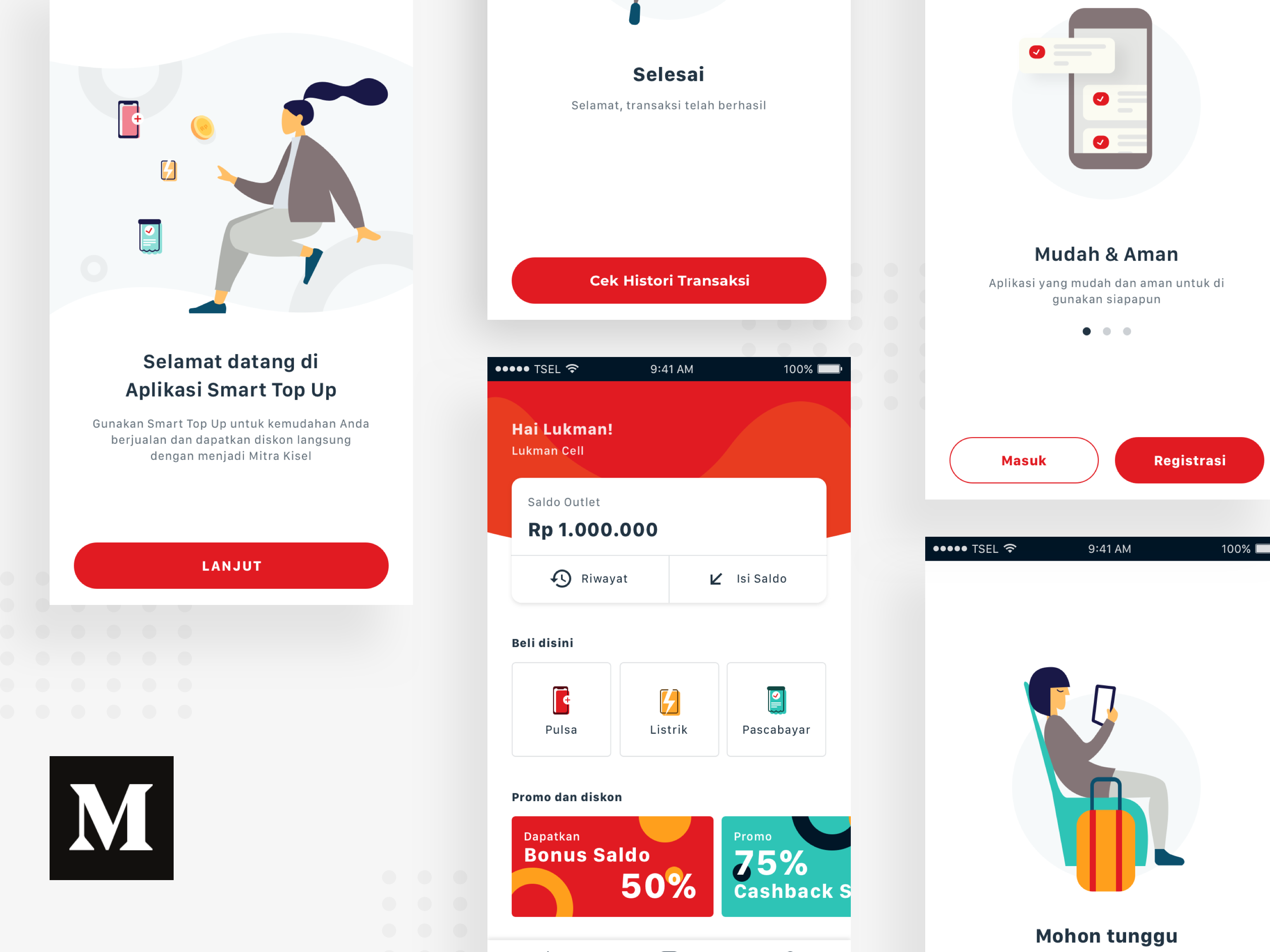 Case Study - Top Up App by Lukman Arif Utama on Dribbble