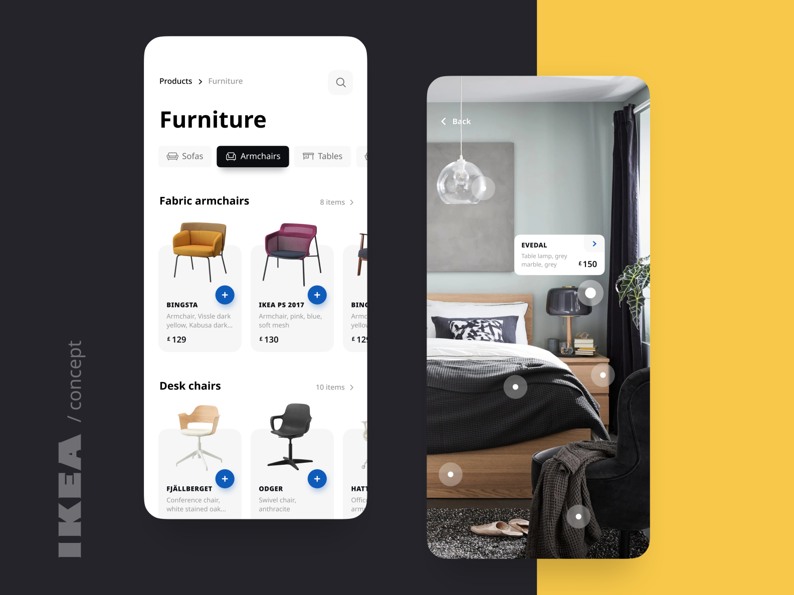 IKEA UI concept by Olena Vashchuk for Uptech on Dribbble