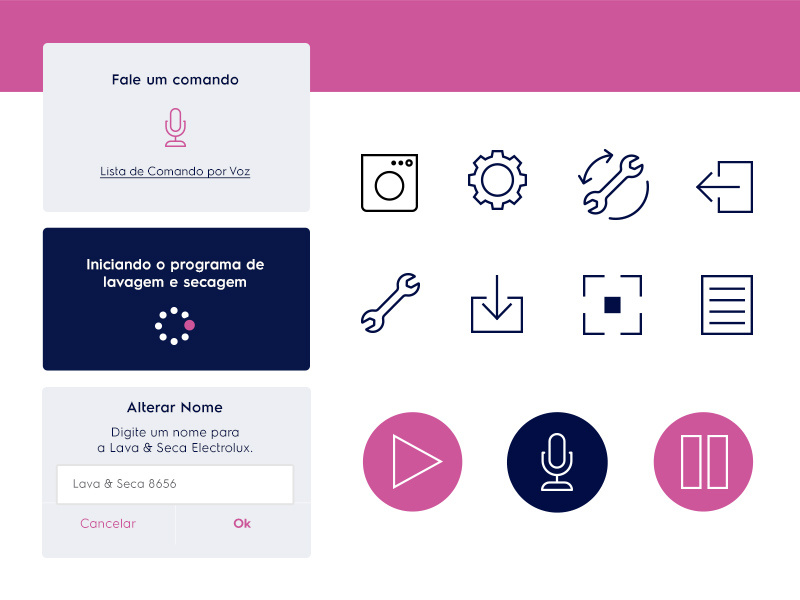 Icons for Electrolux app by Gabriela Pinheiro on Dribbble