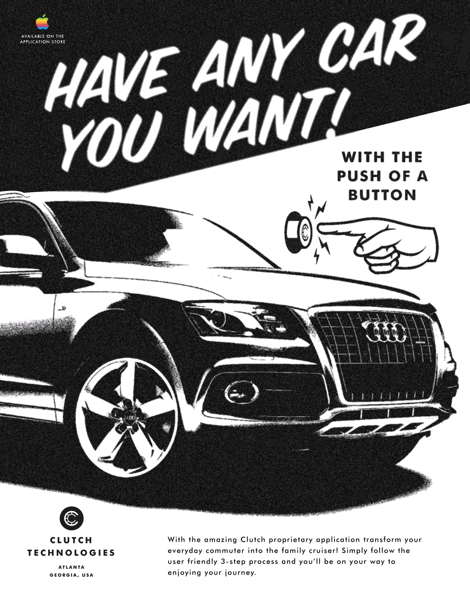 The push button car! by Mick Bailey on Dribbble